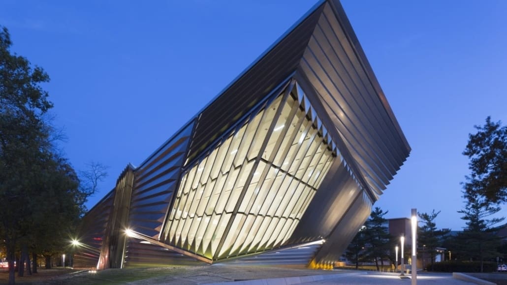 Folded stainless steel forms of Broad Museum featured in ArchRecord ...
